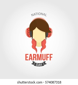 National Earmuff Day Vector Illustration Stock Vector (Royalty Free ...