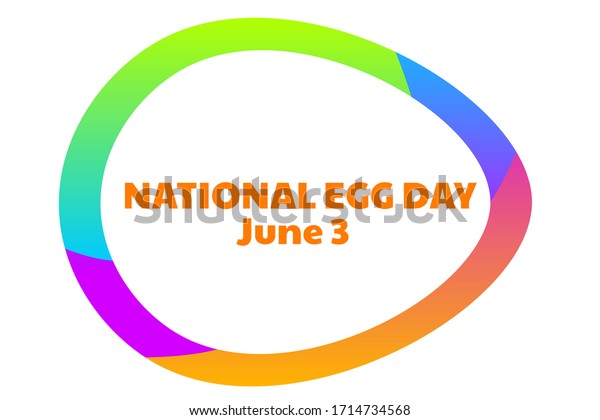 National Egg Day June 3 Template Stock Vector (Royalty Free) 1714734568 ...