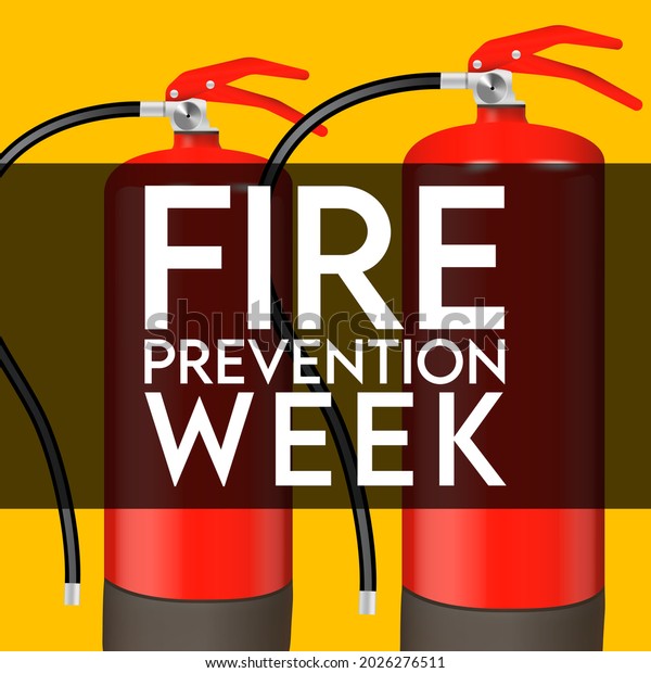 National Fire Prevention Week Observed Every Stock Vector (Royalty Free ...