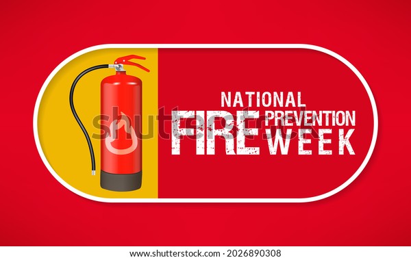 National Fire Prevention Week Observed Every Stock Vector (Royalty Free ...