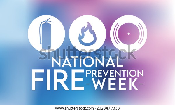 National Fire Prevention Week Observed Every Stock Vector (Royalty Free ...