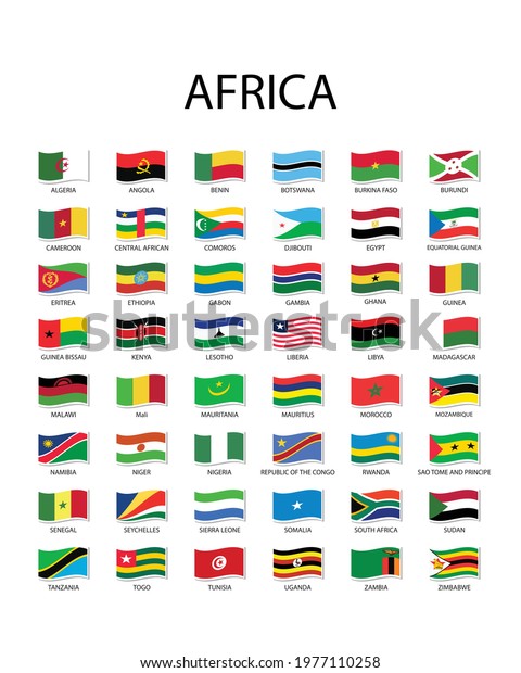 National Flag Africa Vector Waving Design Stock Vector (Royalty Free ...