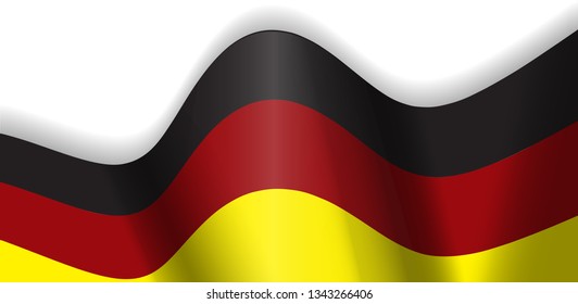 National Flag Germany Waving Vector Stock Vector (Royalty Free ...