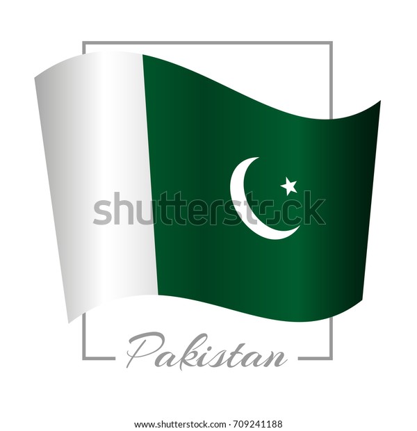 National Flag Pakistan Frame Background Vector Stock Vector (Royalty ...
