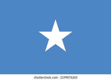 National Flag Somalia Vector Format Colors Stock Vector (Royalty Free ...