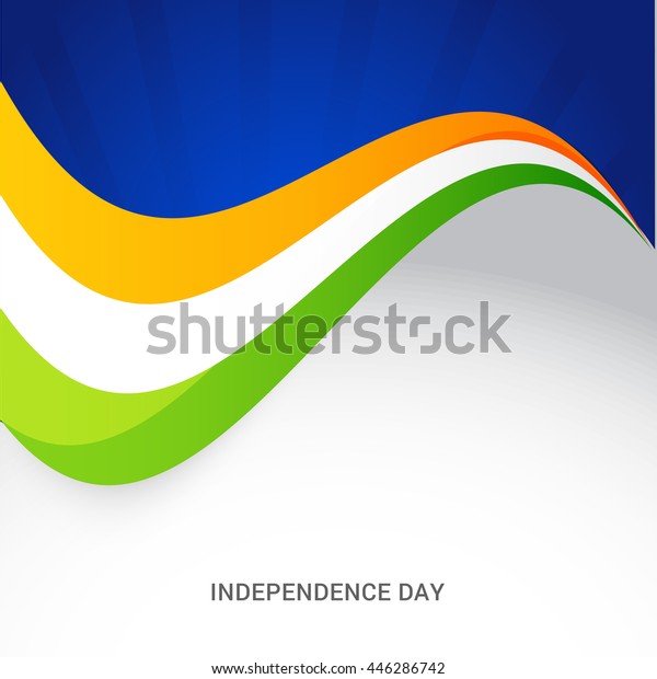 National Flag Tricolor Wave Background Indian: vector de stock (libre ...