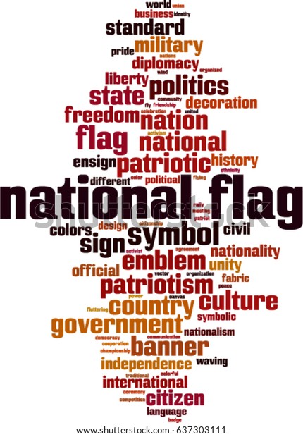 National Flag Word Cloud Concept Vector Stock Vector (Royalty Free ...