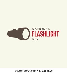 National Flashlight Day Vector Illustration Stock Vector (Royalty Free ...