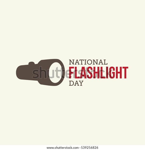 National Flashlight Day Vector Illustration Stock Vector (Royalty Free ...