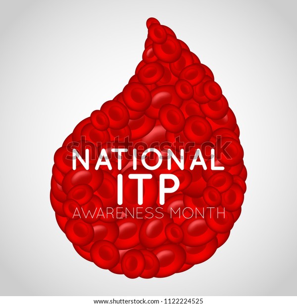 National Itp Awareness Month Vector Logo Stock Vector (Royalty Free ...