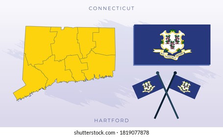 Flag Asturias Brush Strokes Blank Map Stock Vector (Royalty Free ...