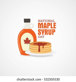 National Maple Syrup Day Vector Illustration Stock Vector (Royalty Free ...