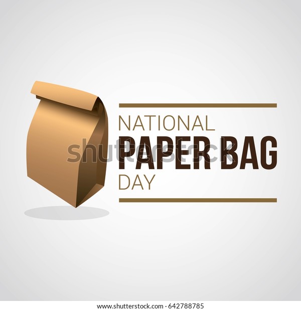 National Paper Bag Day Vector Illustration Stock Vector (Royalty Free ...
