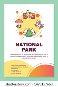 National Park Poster Template Layout City Stock Vector (Royalty Free ...