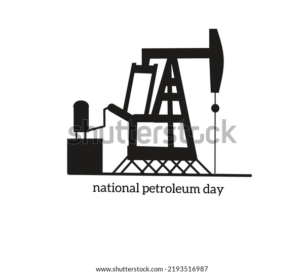 National Petroleum Day Vector Outline Icon Stock Vector (Royalty Free ...