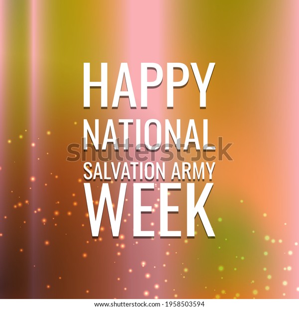 National Salvation Army Week Geometric Design Stock Vector (Royalty ...