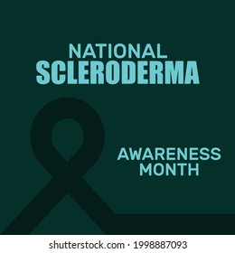 National Scleroderma Awareness Month Vector Template Stock Vector ...