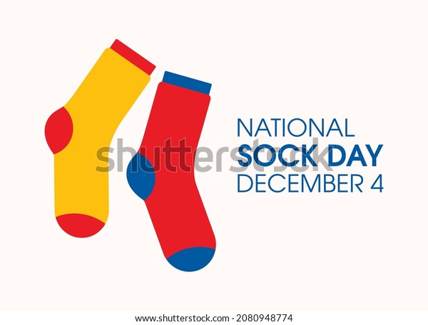 National Sock Day Vector Pair Colorful Stock Vector (Royalty Free ...