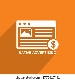 Native Advertising Icon Business Icon Vector Stock Vector (Royalty Free ...
