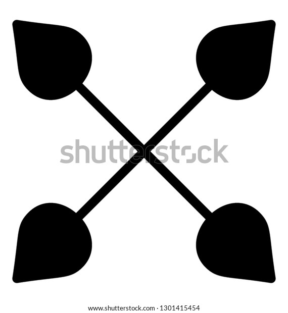 Native American Arrow Sign Tribal Symbol Stock Vector (Royalty Free ...