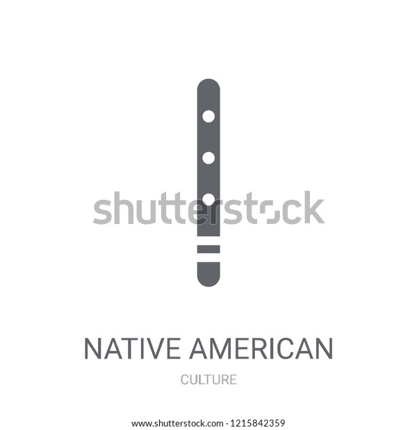 Native American Flute icon. Trendy Native American Flute logo concept ...