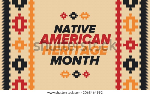 Native American Heritage Month November American Stock Vector (Royalty ...