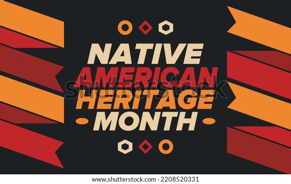 Native American Heritage Month November American Stock Vector (Royalty ...
