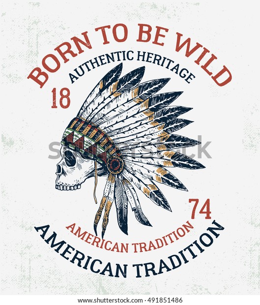 Native American Skull Helmet Vector Illustration 库存矢量图（免版税）491851486 ...