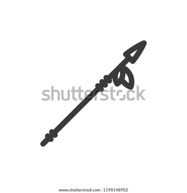 Icône vectorielle de la spire amérindienne : image vectorielle de stock ...