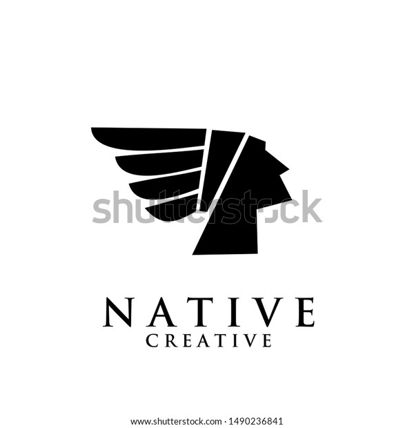 Native Indian Logo Icon Designs Vector Stock Vector (Royalty Free ...