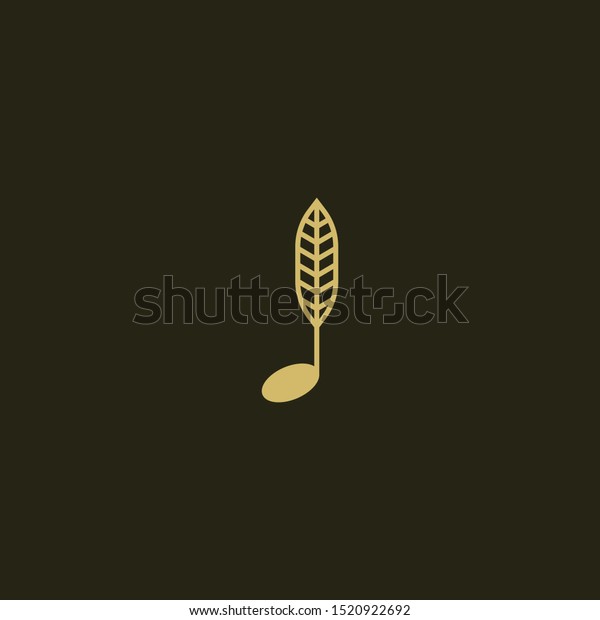 Native Music Logo Icon Design Template Stock Vector (Royalty Free ...