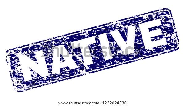 Native Stamp Seal Print Grunge Texture Stock Vector (Royalty Free ...