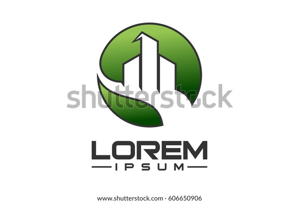Natural Architecture Logo Stock Vector (Royalty Free) 606650906 ...