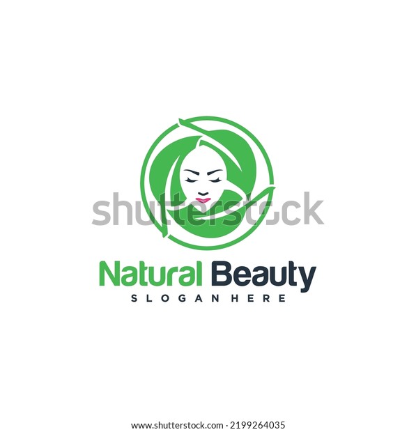 Natural Beauty Logo Design Vector Stock Vector (Royalty Free ...