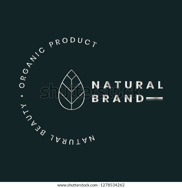 Natural Brand Logo Badge Vector Stock Vector (Royalty Free) 1278534262 ...