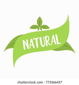 Natural Design Vector On White Background Stock Vector (Royalty Free ...