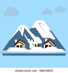 Natural Disaster Illustration Stock Vector (Royalty Free) 586558037 ...