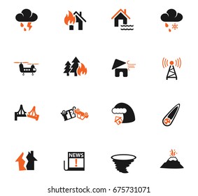 Natural Disasters Web Icons User Interface Stock Vector (Royalty Free ...