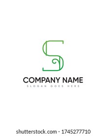 Natural Elegant Initials Letter Type S Stock Vector (Royalty Free ...