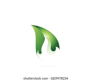 Natural Fire Logo Design Template Stock Vector (Royalty Free ...