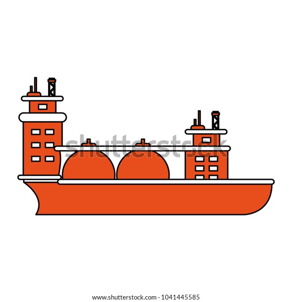 Natural Gas Ship Stock Vector (Royalty Free) 1041445585 | Shutterstock