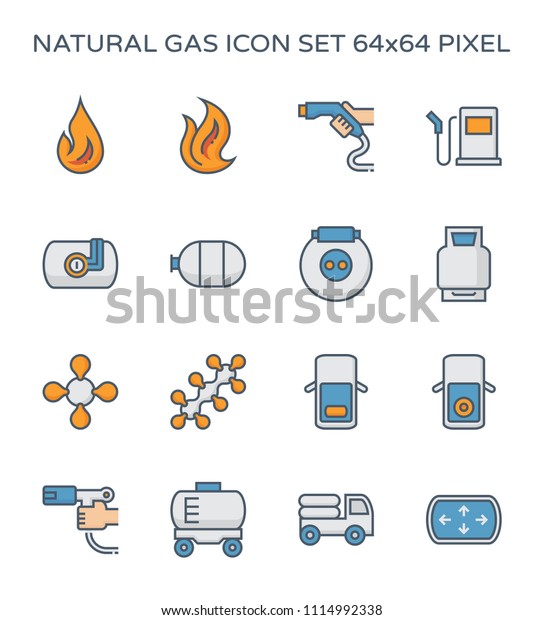 Natural Gas Vector Icon Including Flame Stock Vector (Royalty Free ...