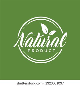 Natural Green Logo Vector Stock Vector (Royalty Free) 1323301037 ...