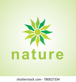 Natural Logo Design Flower Vector Icon Stock Vector (Royalty Free ...