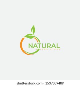 Natural Logo Design Vector Template Stock Vector (Royalty Free ...