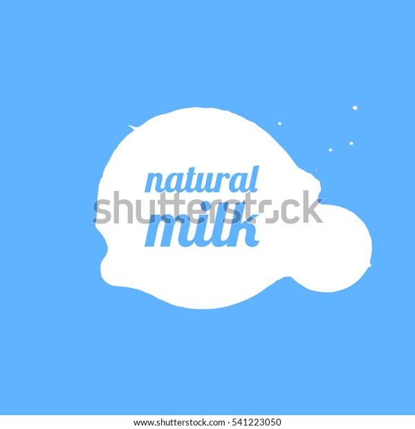 Natural Milk Logo Design Element Vector Stock Vector (Royalty Free ...