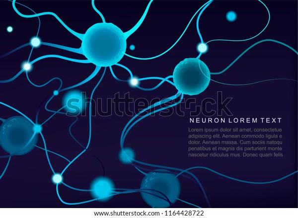 Natural Network Brain Cells Abstract Background Stock Vector (Royalty ...