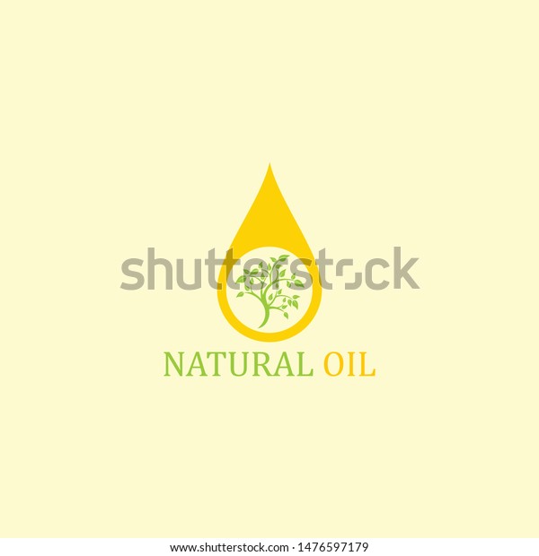 Natural Oil Logo Vector Design Template Stock Vector (Royalty Free ...