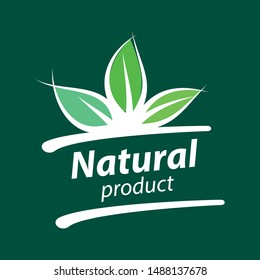 Natural Product Logo Design Vector Template Stock Vector (Royalty Free ...