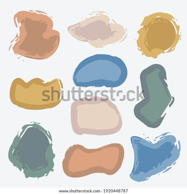 Natural Shapes Vector Freestyle Shapes Vector Stock Vector (Royalty ...